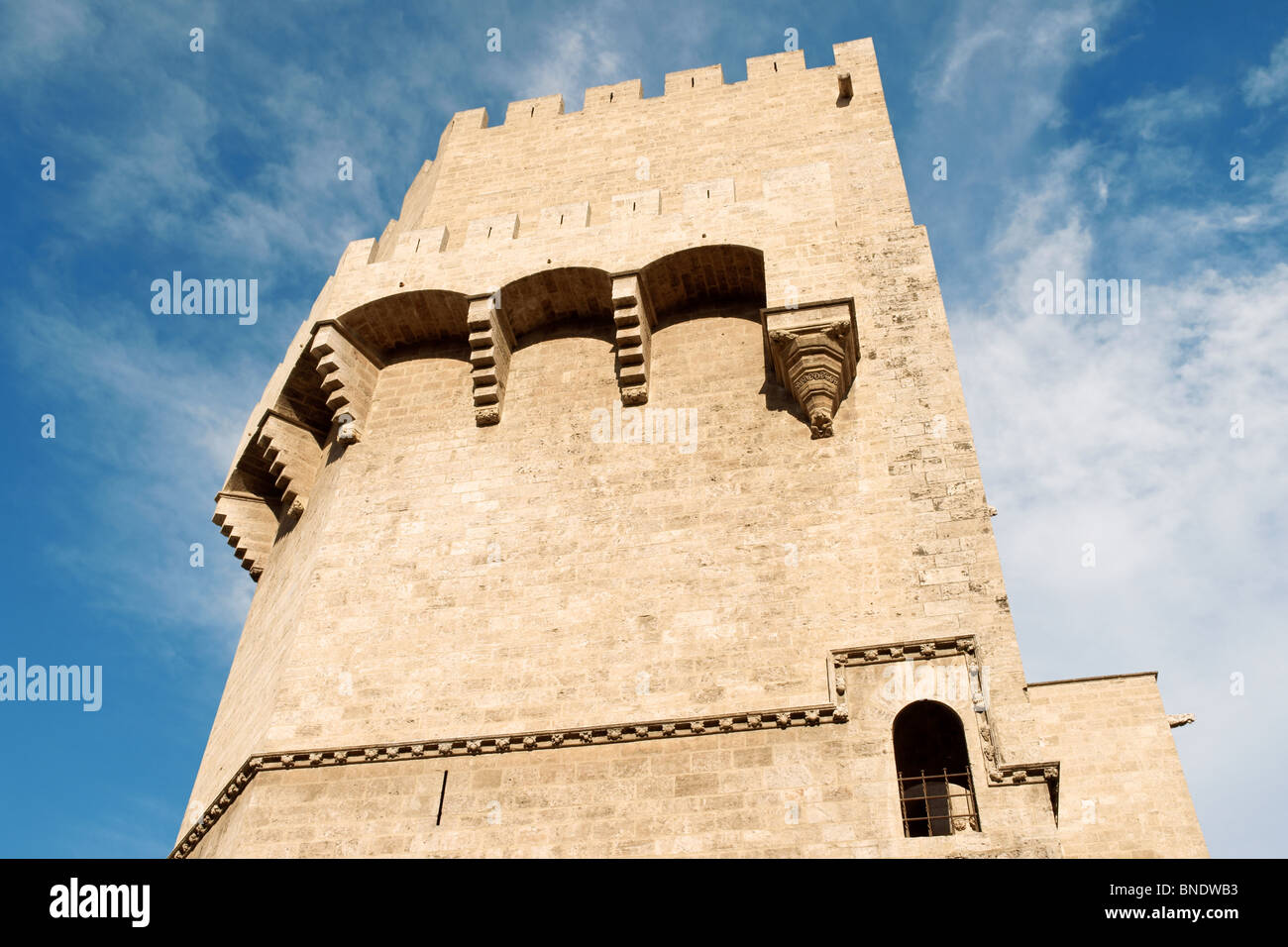 Torres de Serranos, the monumental gothic city gates of Valencia, Spain ...