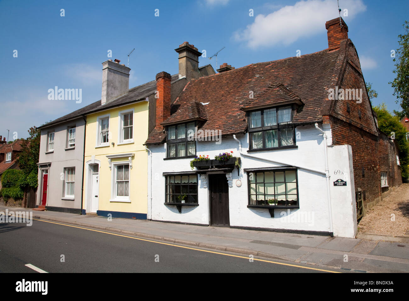 Cottages Farnham Surrey Stock Photo - Alamy