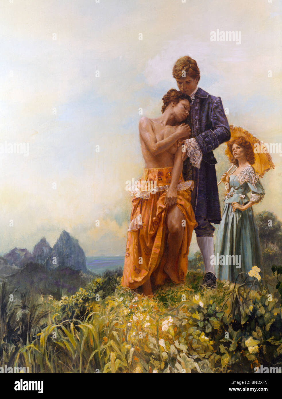 Woman envy couple kissing hi-res stock photography and images - Alamy