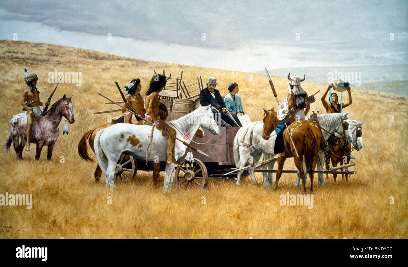 Settlers and native americans hi-res stock photography and images - Alamy