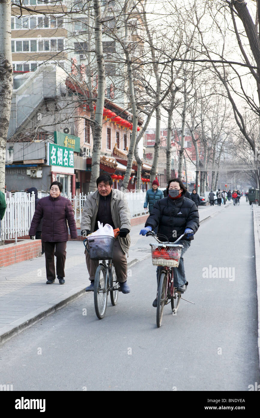 China, Beijing, Bicycle riders Stock Photo - Alamy