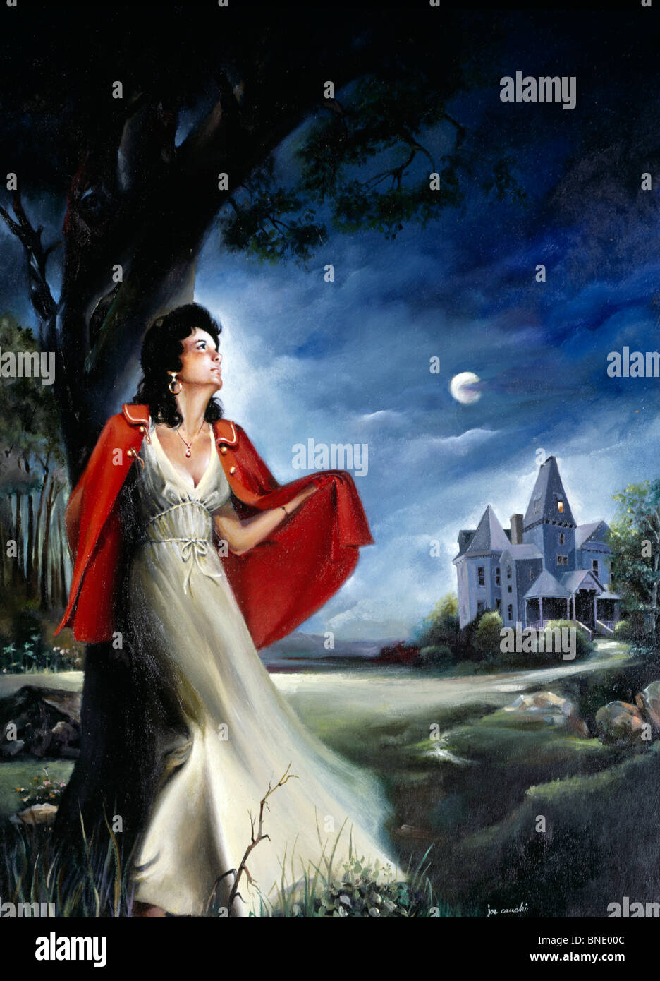 Woman and a castle hi-res stock photography and images - Alamy