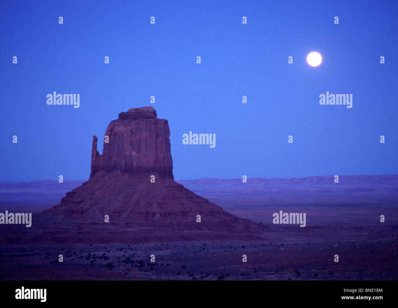 Rock formations on a landscape, The Mittens, Monument Valley Tribal ...