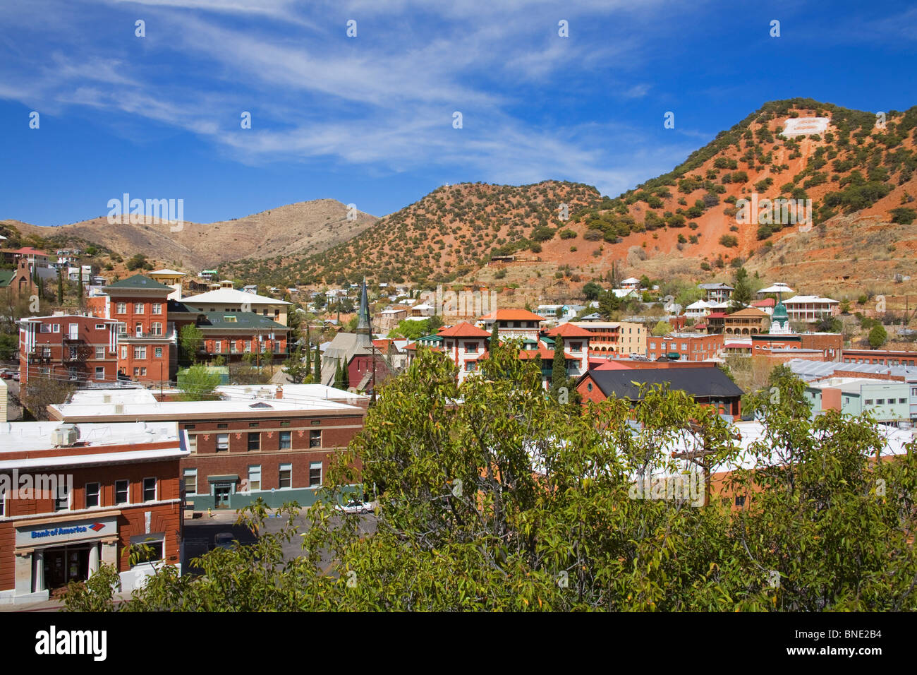 Houses in a mining town, Historic District, Bisbee, Cochise County ...