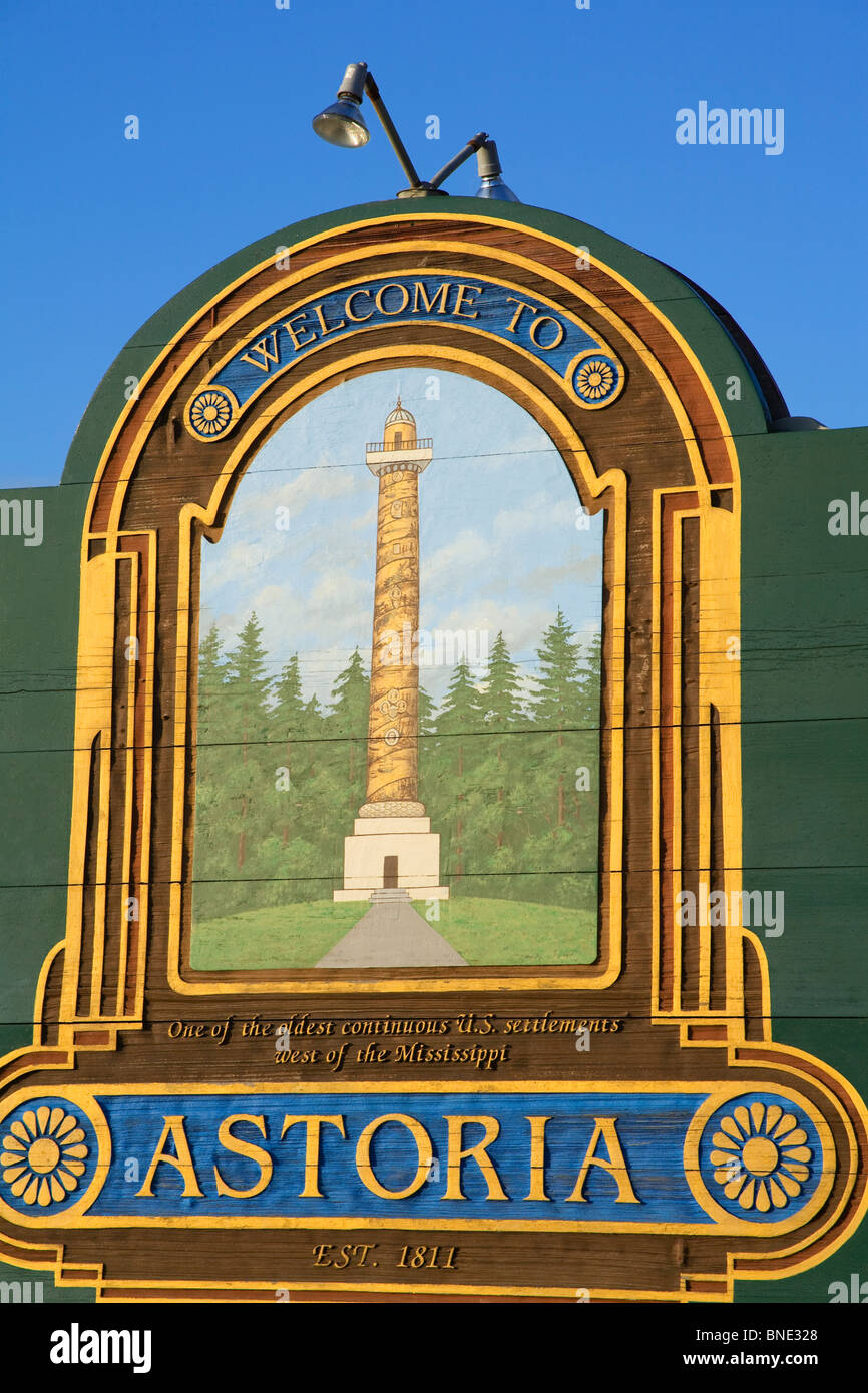 Astoria Column Columbia River High Resolution Stock Photography and ...