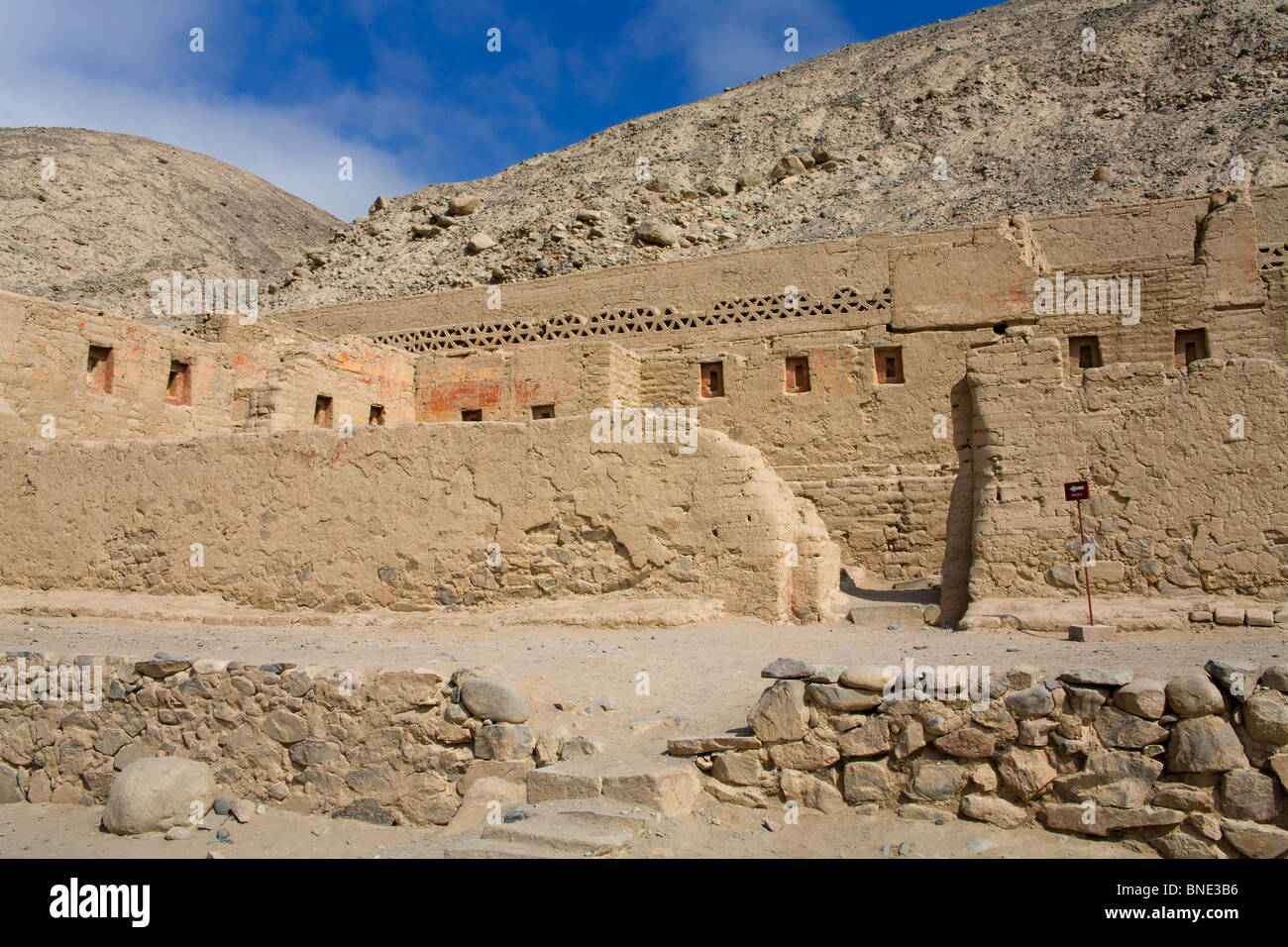 Ruins of a building, Inca Ruins, Pisco, Ica Region, Peru Stock Photo ...