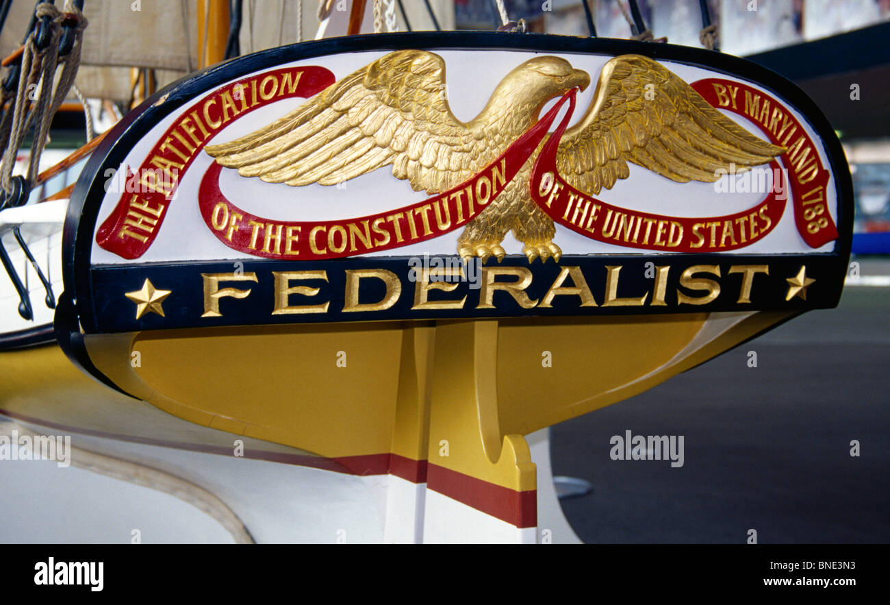 USA, Maryland, Baltimore, Federalist tall ship Stock Photo - Alamy