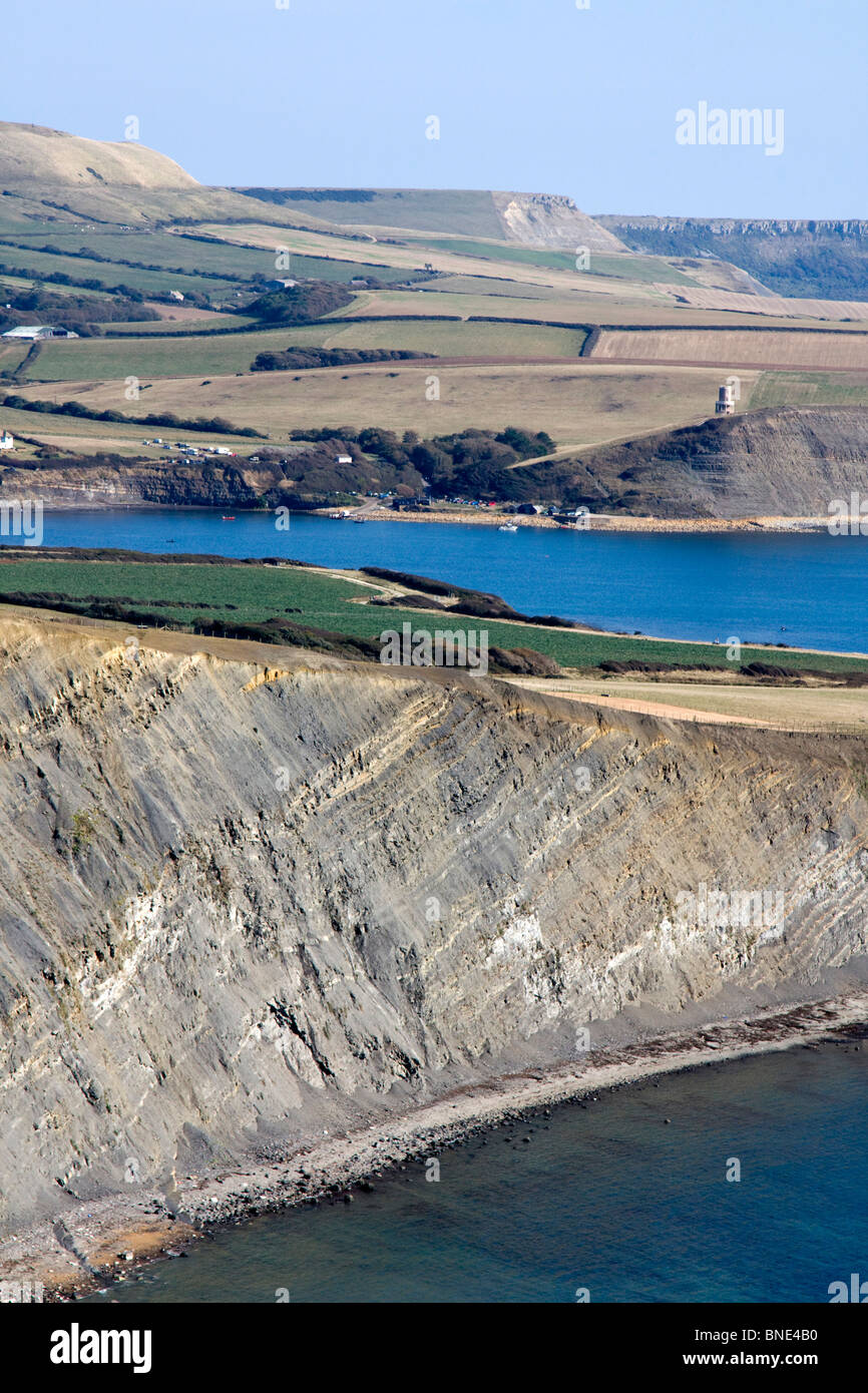 kimmeridge coastline dorset england uk gb Stock Photo - Alamy