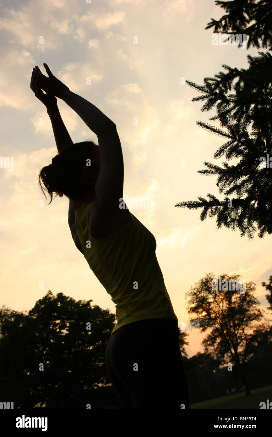 female woman arm shadow silhouette Stock Photo - Alamy