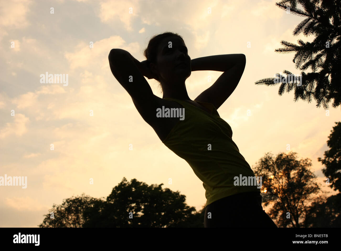 female woman arm shadow silhouette Stock Photo - Alamy
