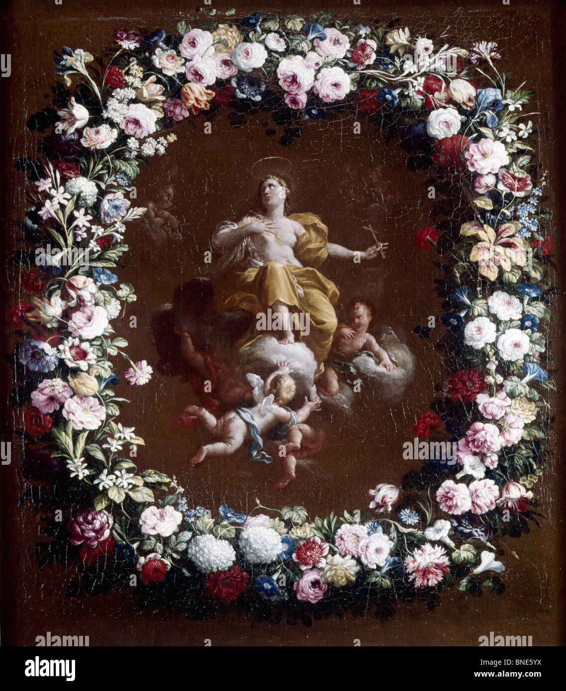The Garland by.unknown artist, oil on canvas, 17th Century, USA ...