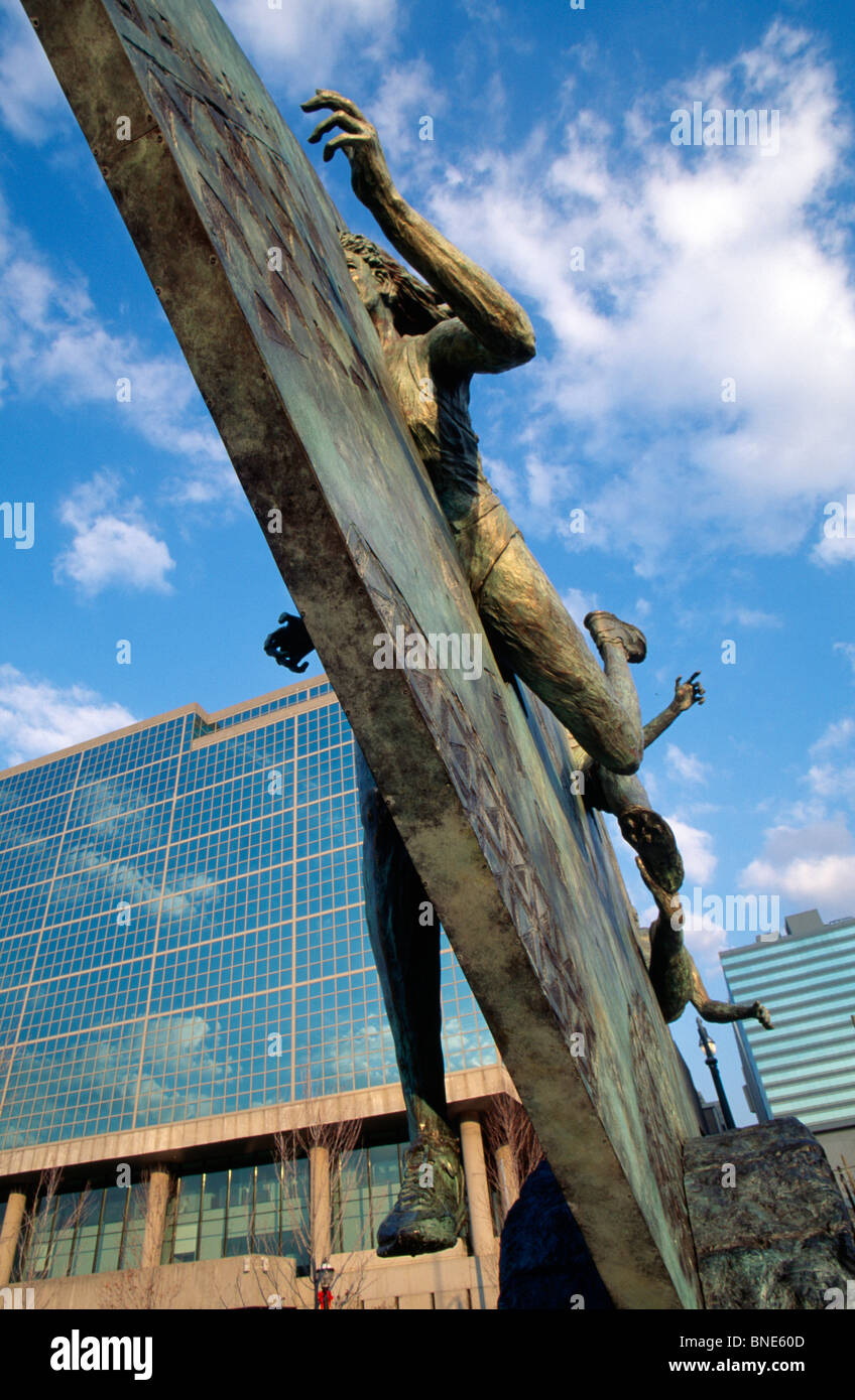 USA, Georgia, Atlanta, Centennial Olympic Park, tribute sculpture Stock ...