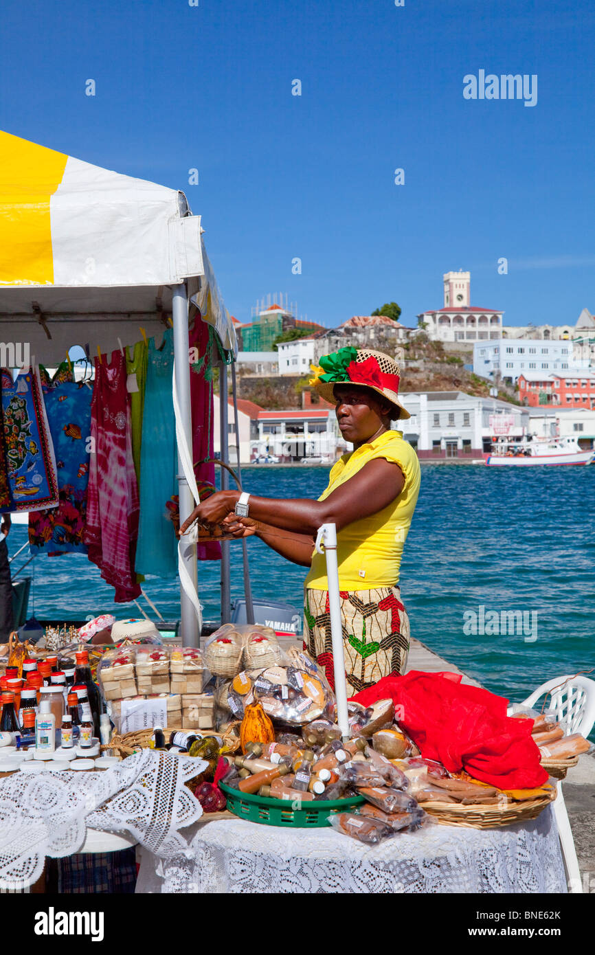 Grenada caribbean market hi-res stock photography and images - Alamy