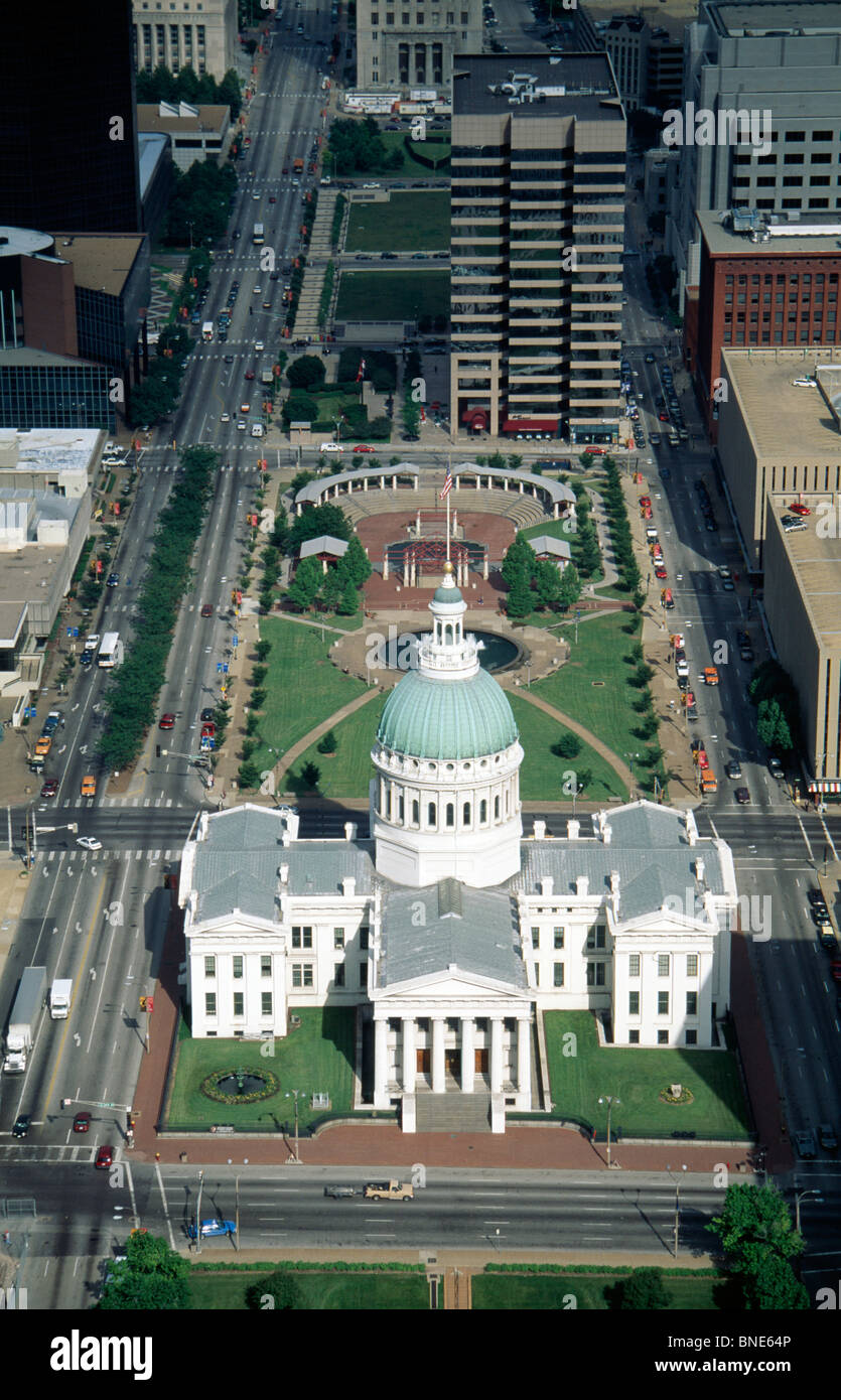 USA, Missouri, St. Louis, aerial view of Old Courthouse Stock Photo - Alamy