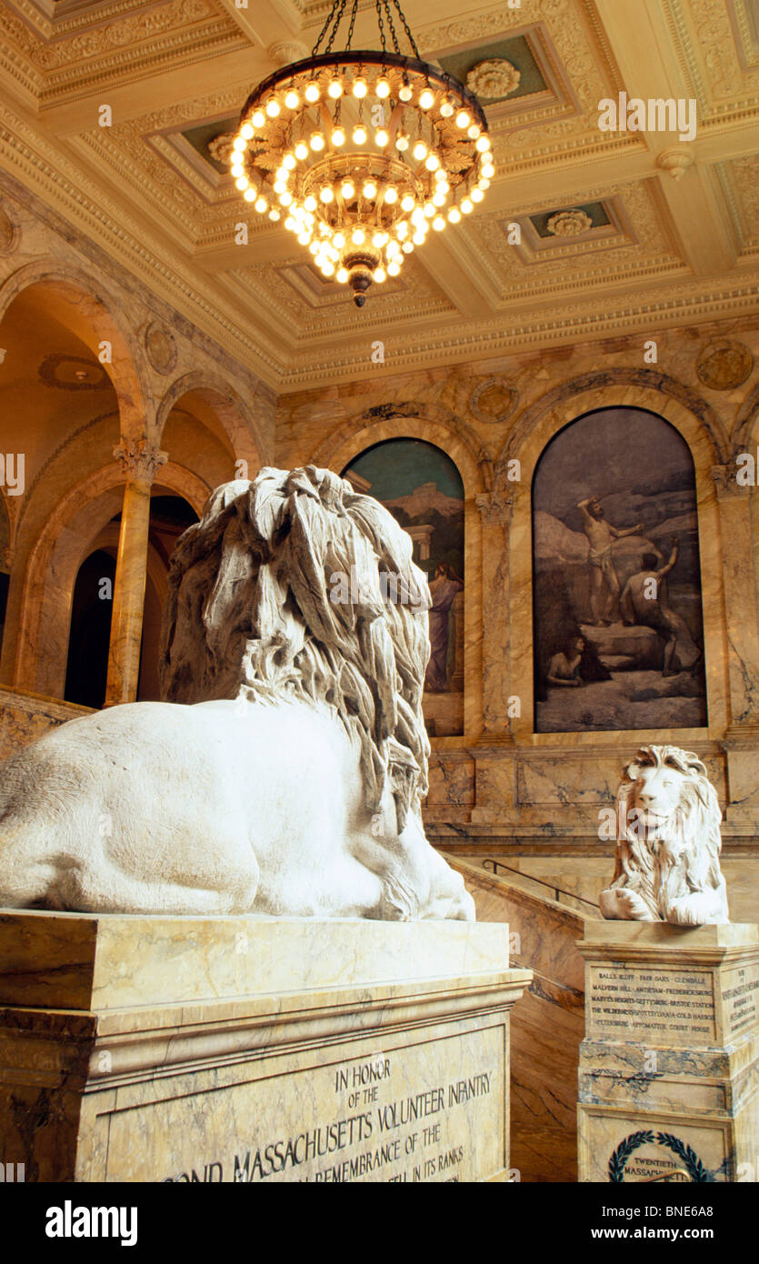 USA, Massachusetts, Boston, Public Library, interior Stock Photo - Alamy