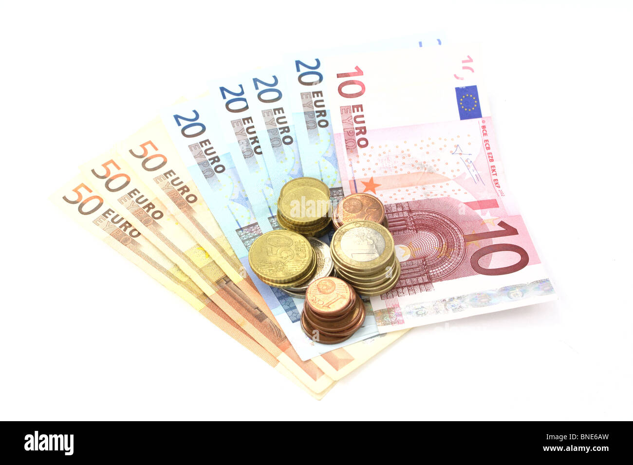 Euro coin column hi-res stock photography and images - Alamy