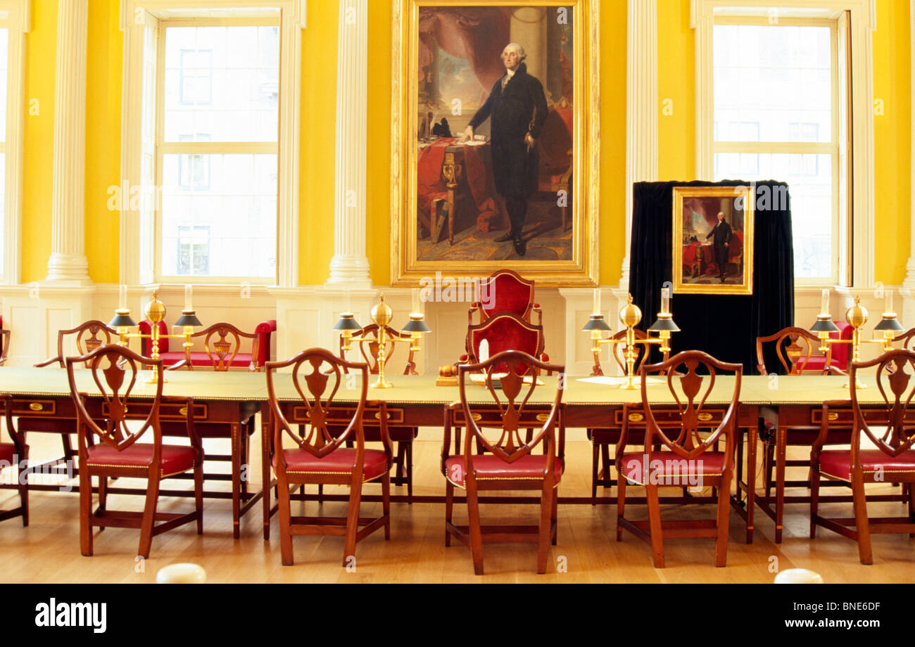 USA, Connecticut, Hartford, Old State House interior Stock Photo - Alamy