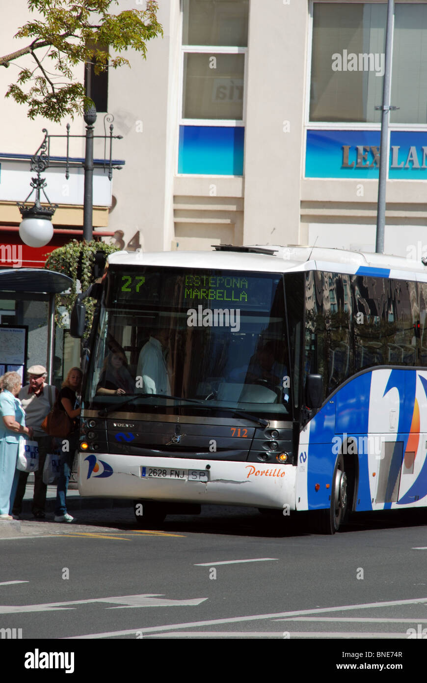 Bus, Marbella, Costa del Sol, Malaga Province, Andalucia, Spain ...