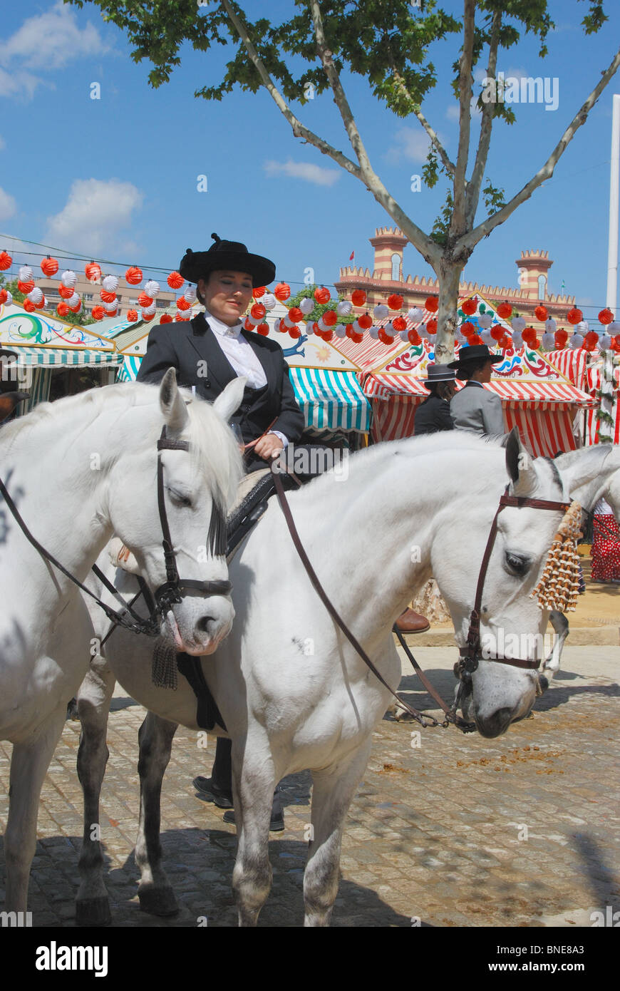Spain traditional dress horse fair hi-res stock photography and images ...