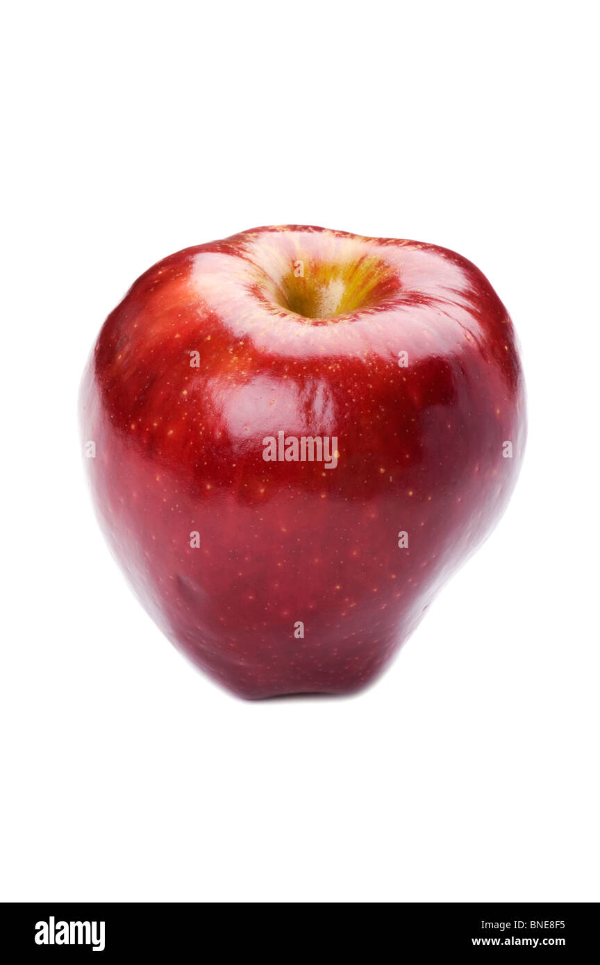 object on white - food apple close up Stock Photo - Alamy