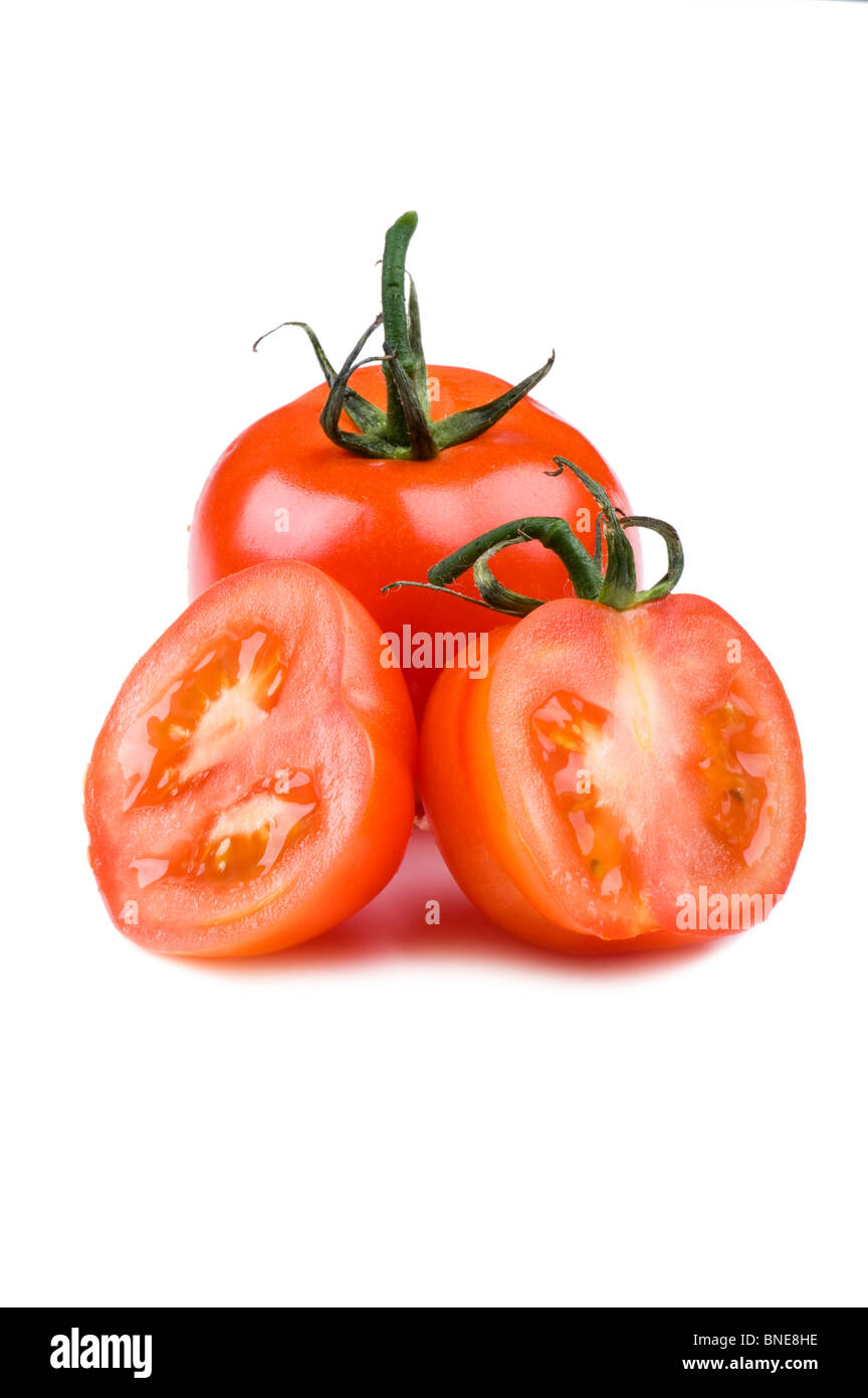 object on white - food tomato close up Stock Photo - Alamy