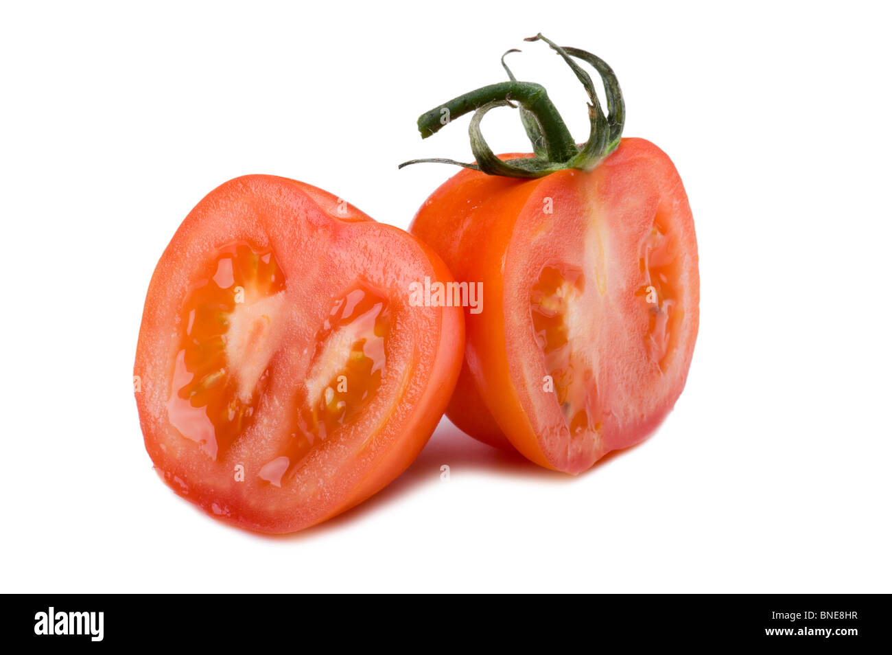 object on white - food tomato close up Stock Photo - Alamy