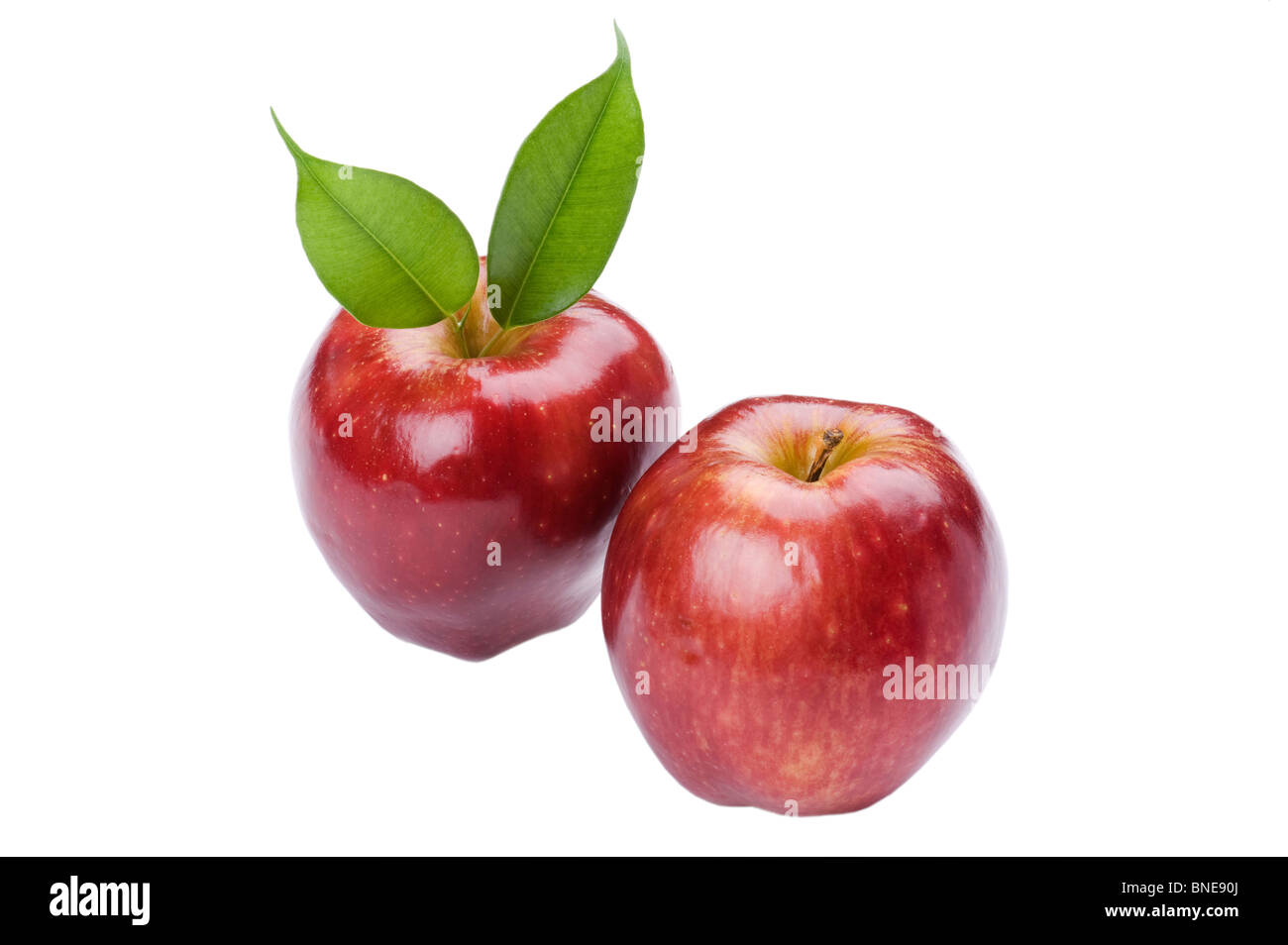 object on white - food apple close up Stock Photo - Alamy
