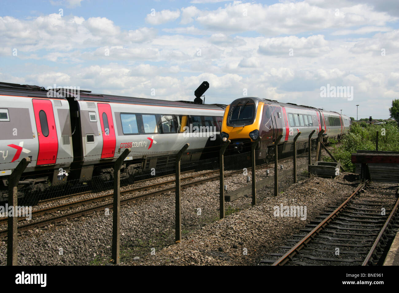Cross Country Trains Passing Through Didcot Station, Didcot Railway ...