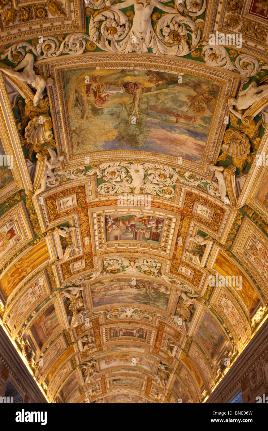 The ceiling of the Vatican Museum in Italy Stock Photo - Alamy