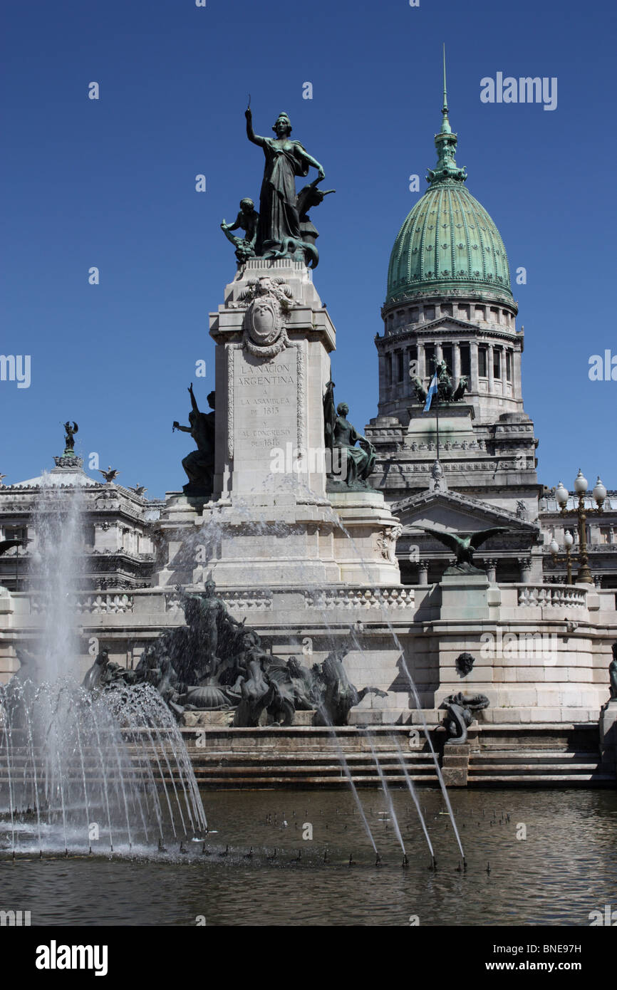 Argentine National Congress Building Buenos Aires Stock Photo - Alamy