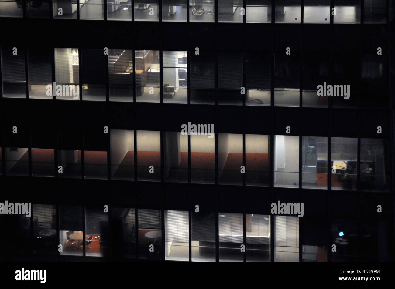 Empty office building, midtown Manhattan, New York City, NY, USA Stock ...