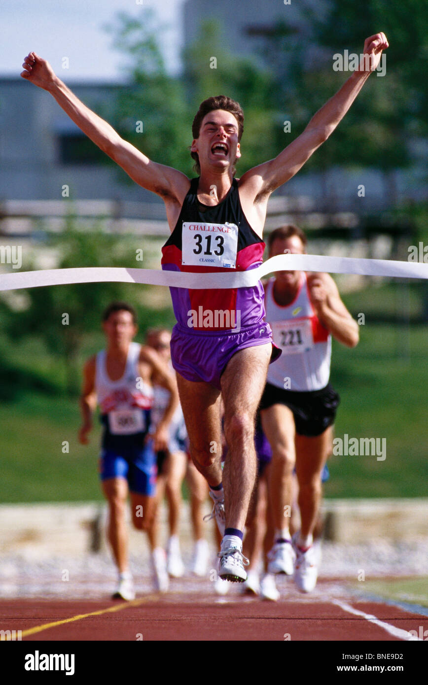 Track Runner Finish Line