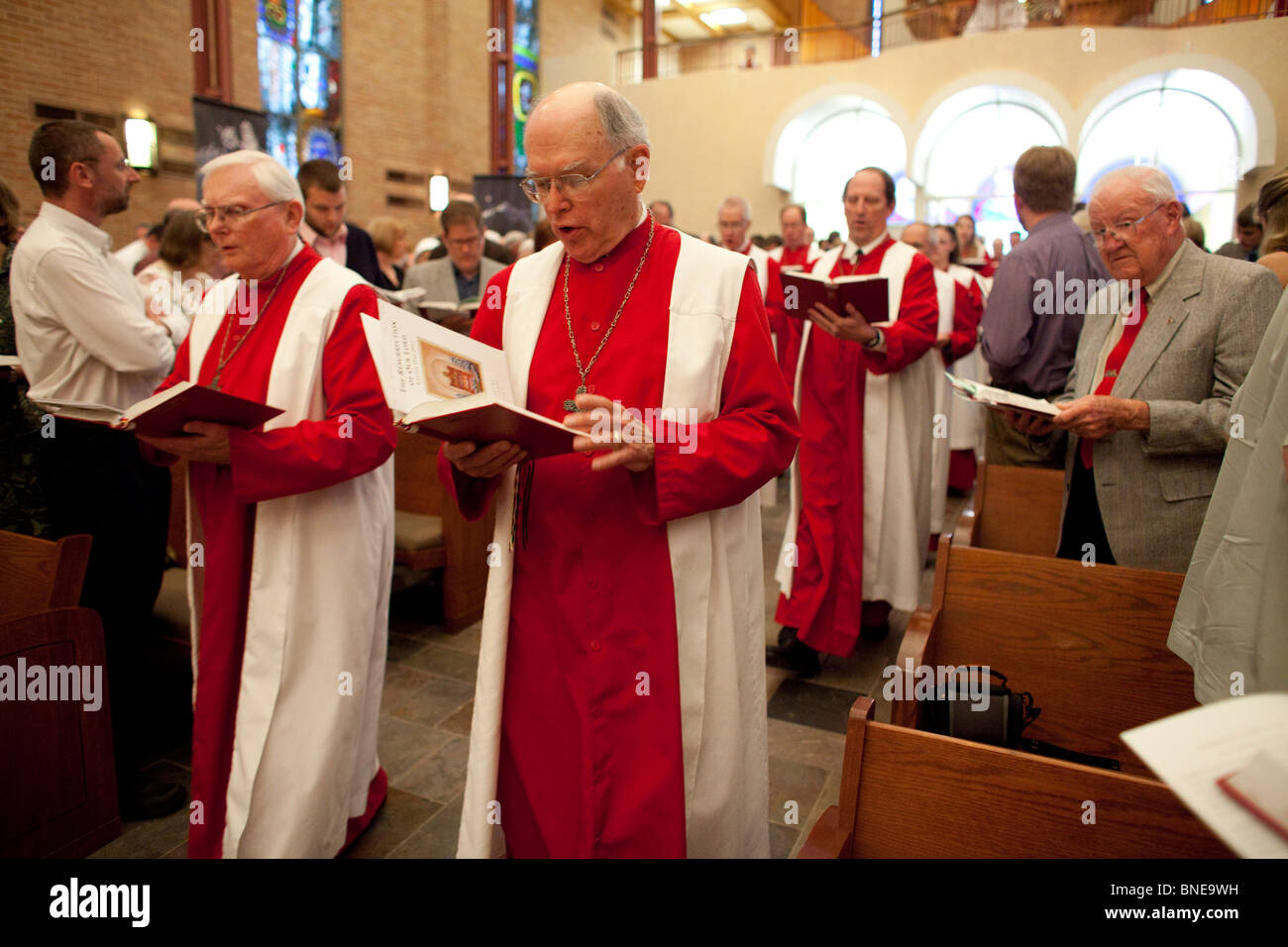 Choir procession during Easter Sunday services at Saint Martin's ...