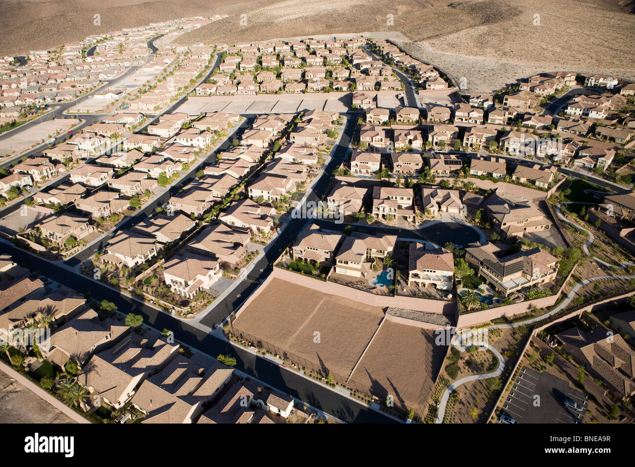 Aerial view of a city, Las Vegas, Clark County, Nevada, USA Stock Photo ...