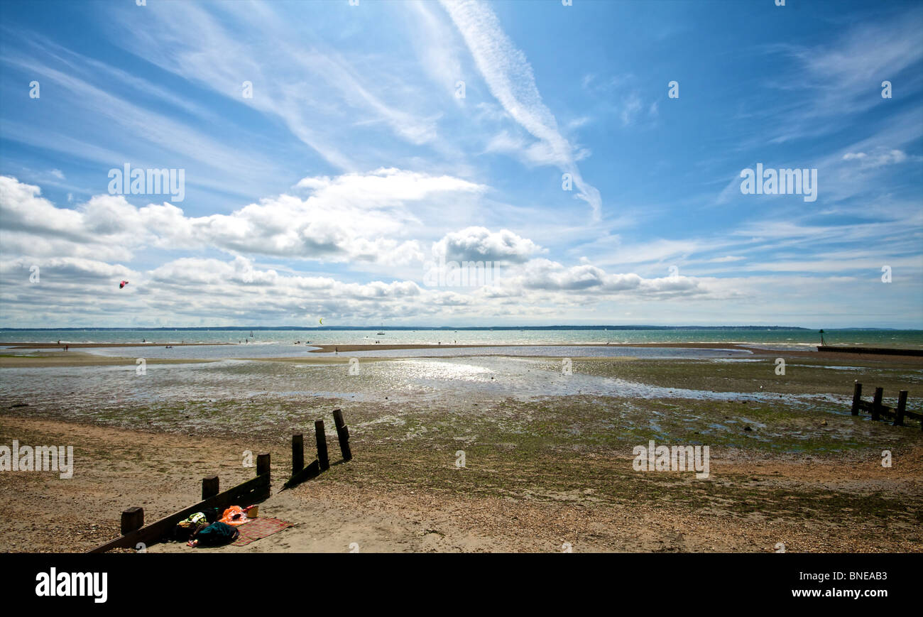 Hill Head beach Stock Photo - Alamy