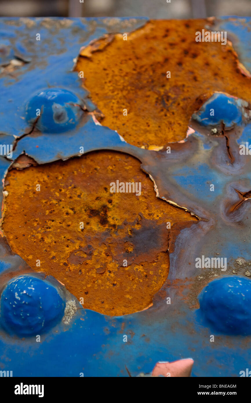 Rust on a metal bridge Stock Photo - Alamy
