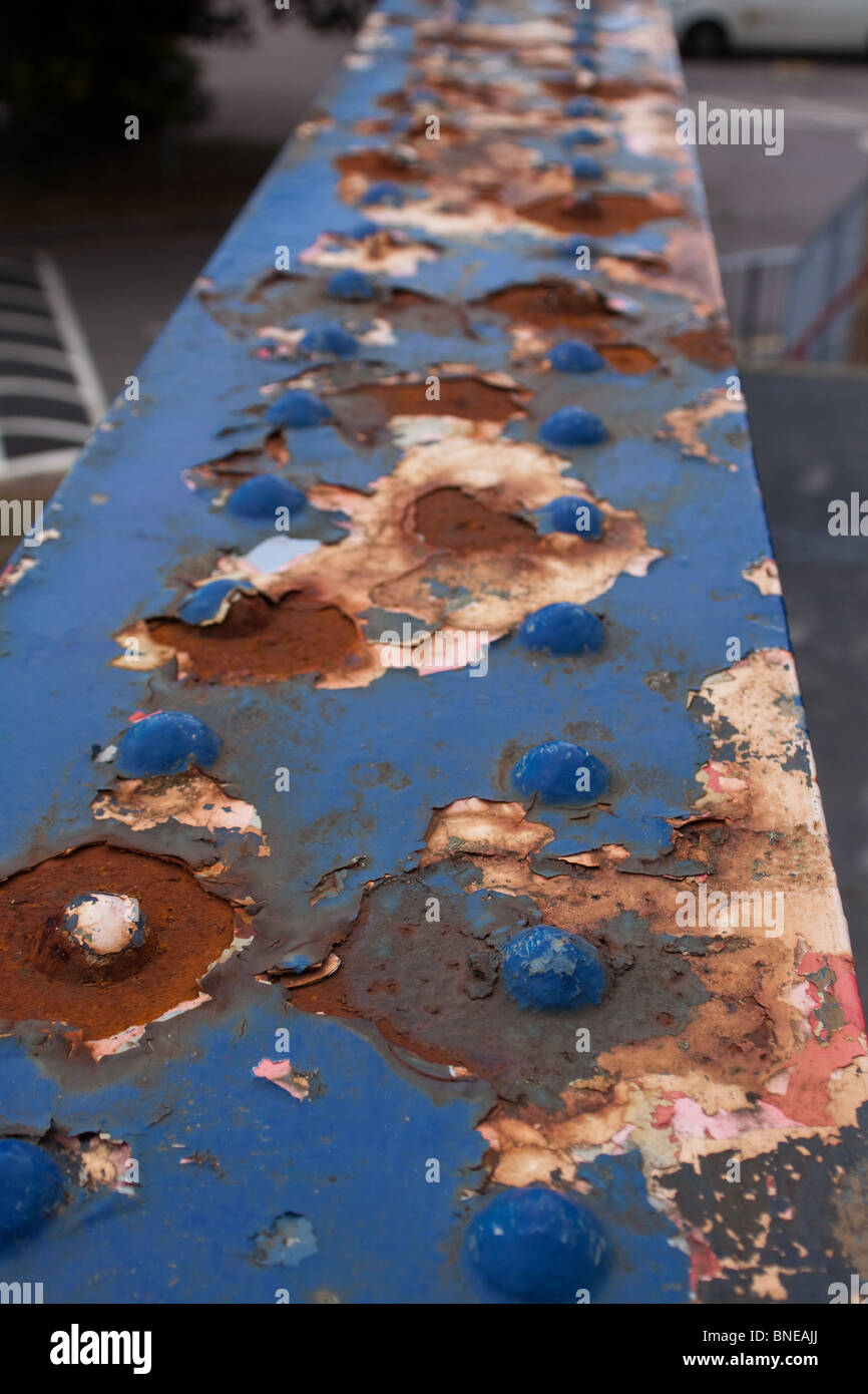 Rust on a metal bridge Stock Photo - Alamy