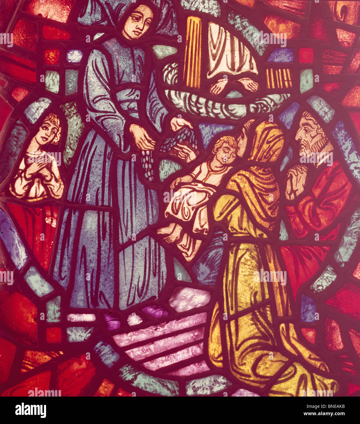 Hands praying stained glass hi-res stock photography and images - Alamy