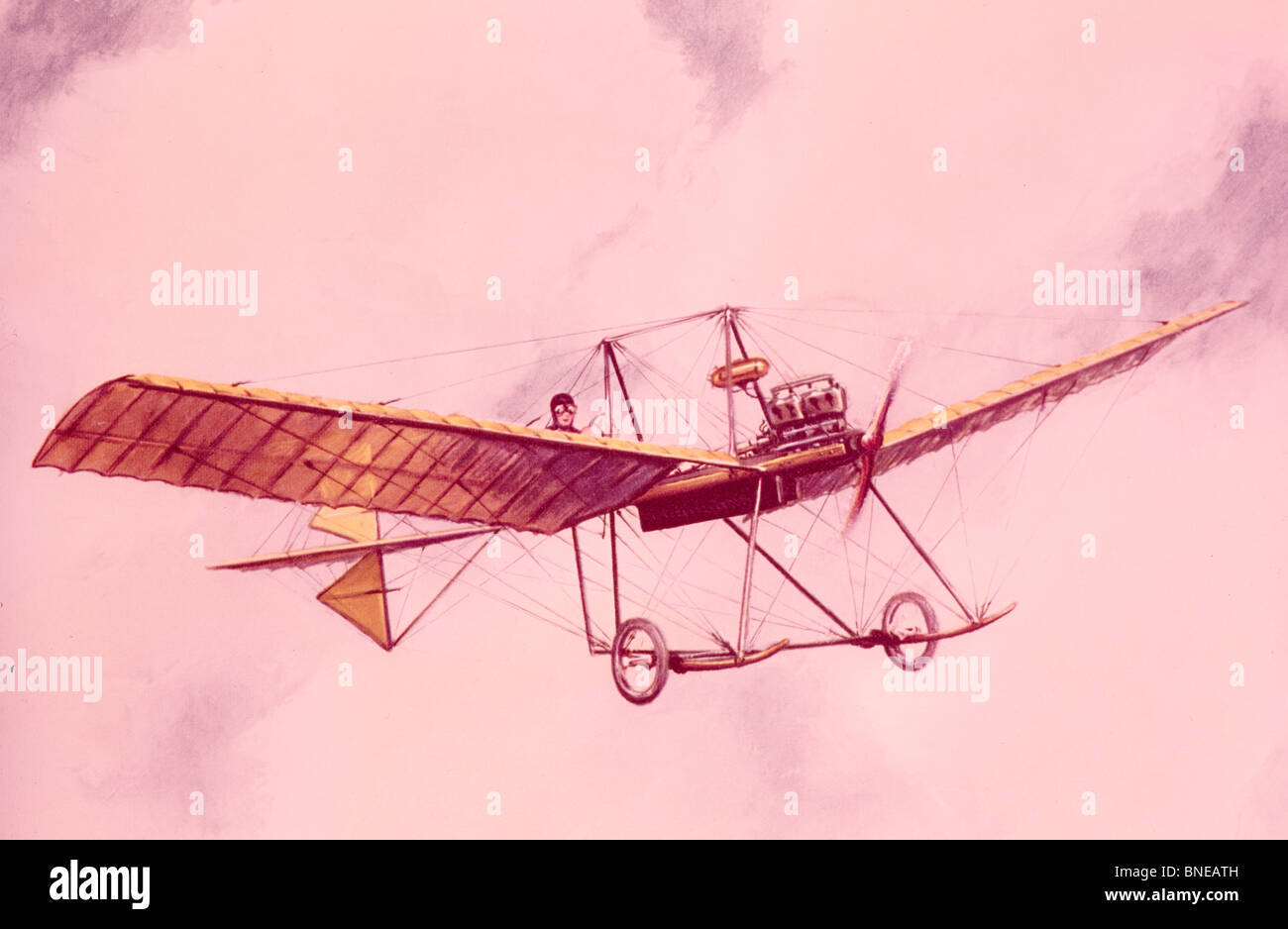 Fokker Spider by inventor Anthony Fokker, Charles Hubbell, 1912 Stock ...