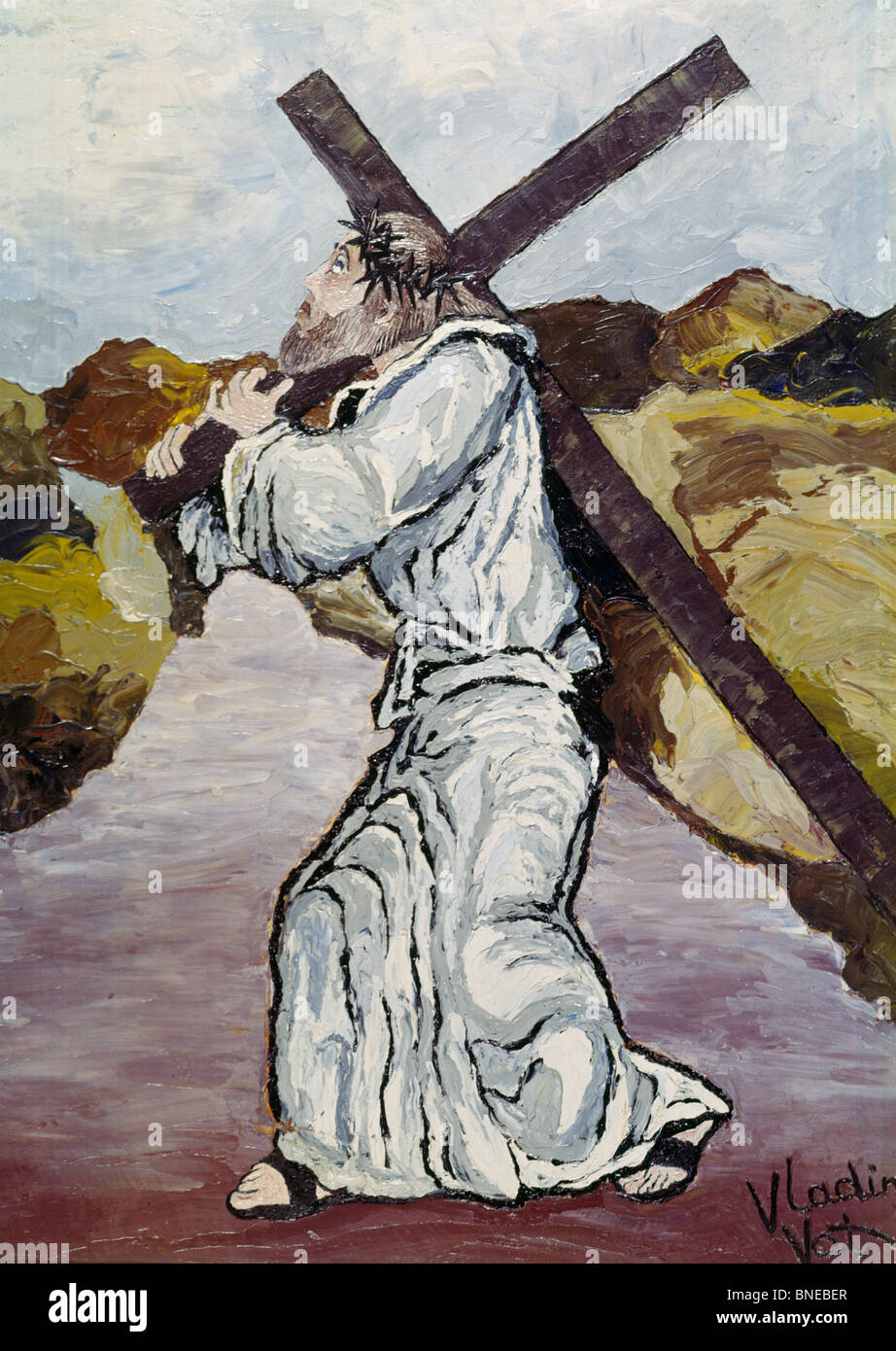 Christ carrying the cross hi-res stock photography and images - Alamy