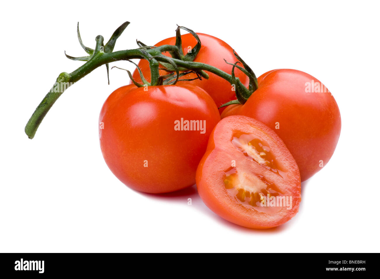 object on white - food tomato close up Stock Photo - Alamy