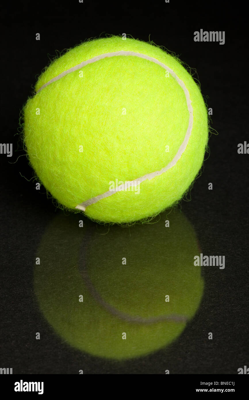 Tennis Ball with black background Stock Photo - Alamy