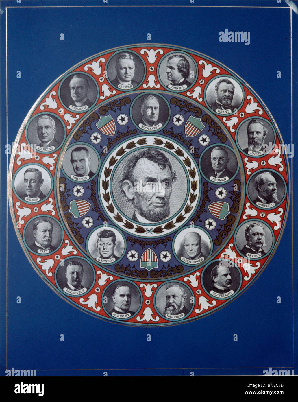 American presidents illustration hi-res stock photography and images ...