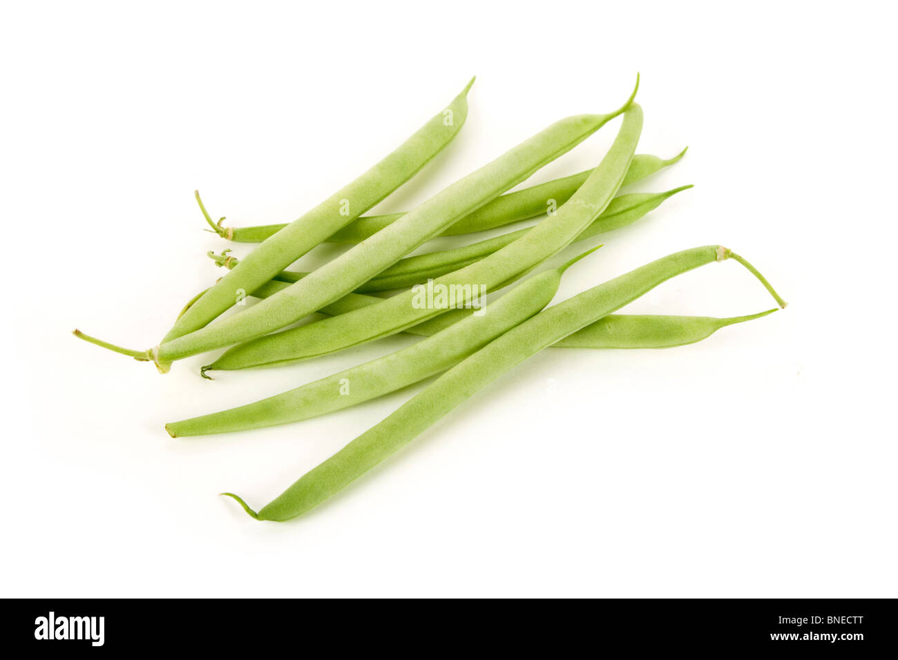 Green Bean with white background Stock Photo - Alamy