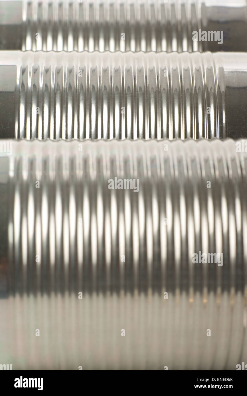 Tin container close up shot for background Stock Photo - Alamy