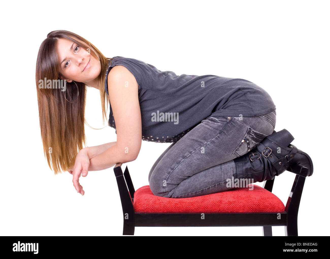 Beautiful young model Cut Out Stock Images & Pictures - Alamy