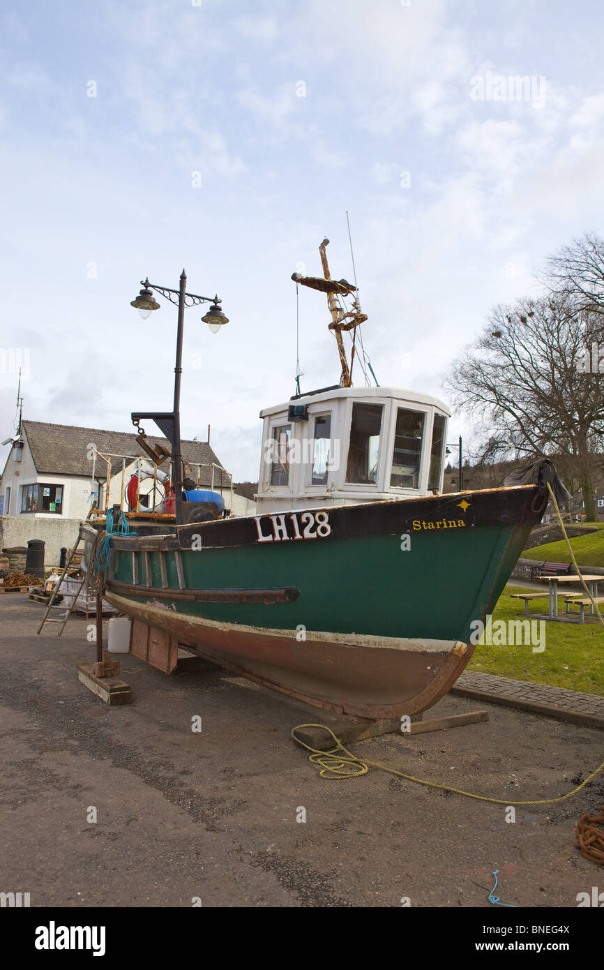 Fishing boat on Kirkcudbright Harbour, Dumfries & Galloway, Scotland ...