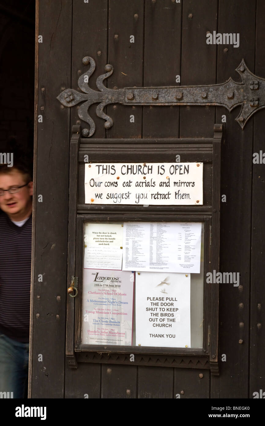 Church notices hi-res stock photography and images - Alamy