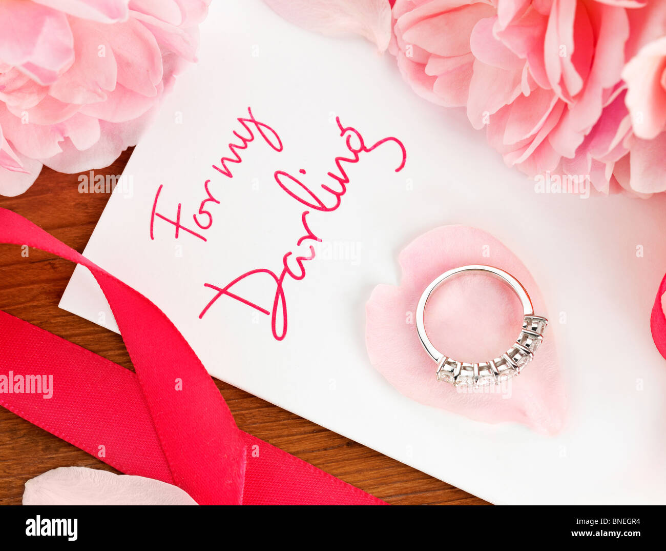 Romantic Greeting Cards Stock Photo - Alamy