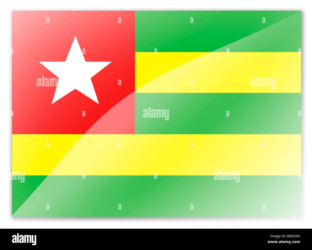 Togo flag hi-res stock photography and images - Alamy